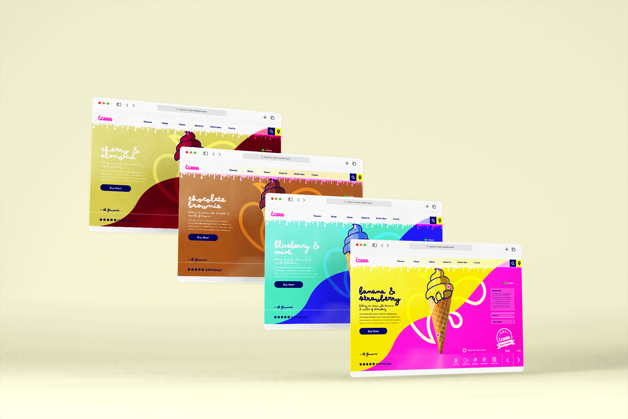 Iceee | Brand & Web Design Services | Shane Fox Design